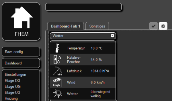 Dashboard – FHEMWiki